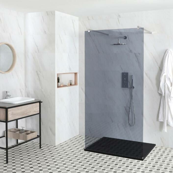 Everything You Need To Know About Smoked Glass Shower Enclosures | Big Bathroom Inspiration